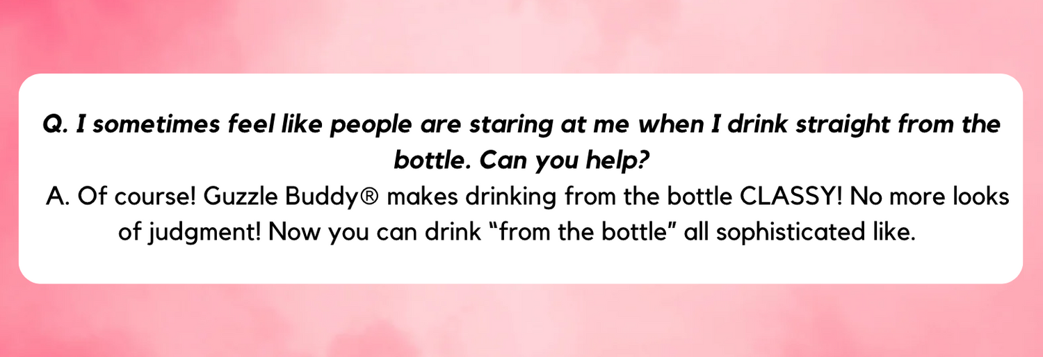 Guzzle Buddy | It Turns Your Bottle of Wine Into Your Wine Glass ...